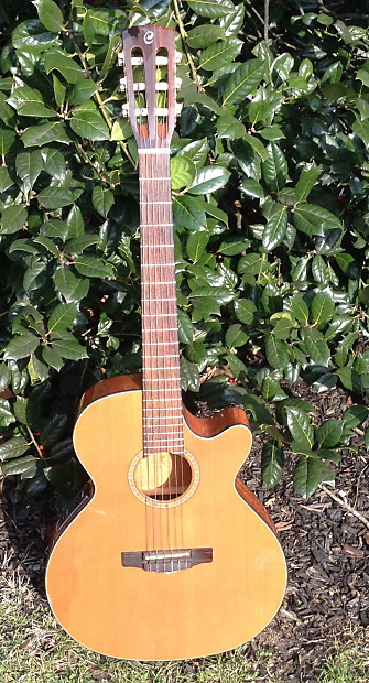 Cort nylon Strung thin line Hybrid Classical CEC5 Fishman Pu. | Reverb