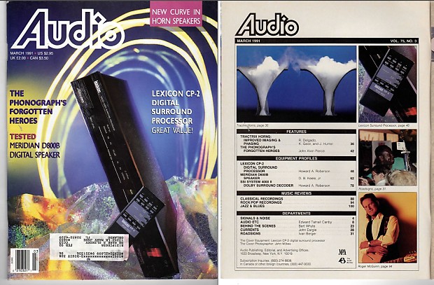 Vintage March 1991 Audio Magazine - Test Reports on Lexicon | Reverb