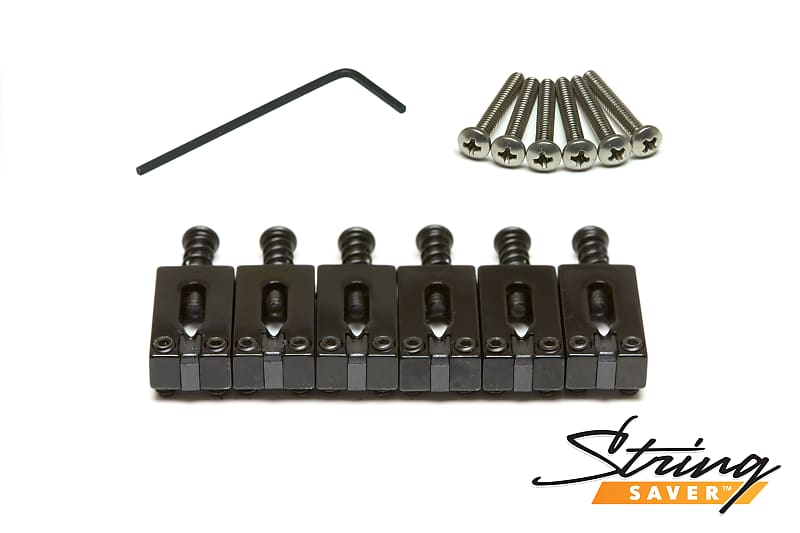 Graph Tech String Saver Classics Strat and Tele 2-1/16" Black | Reverb