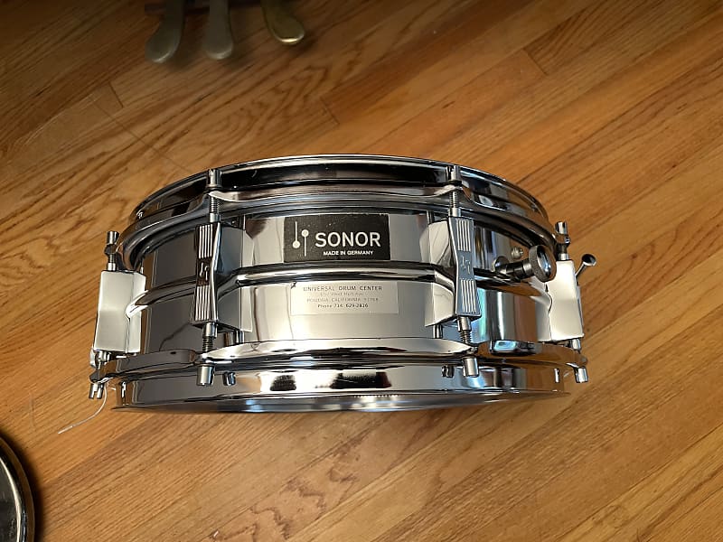 SONOR Chrome Snare drum 1970's Vintage D454 5"x14" | Reverb