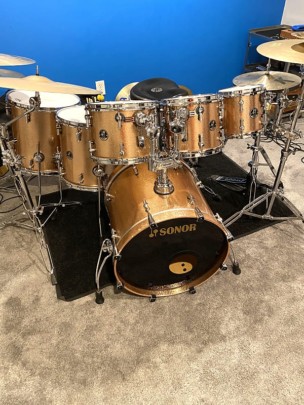 Sonor Delite Drum Set - Copper Sparkle Lacquer - Rare | Reverb