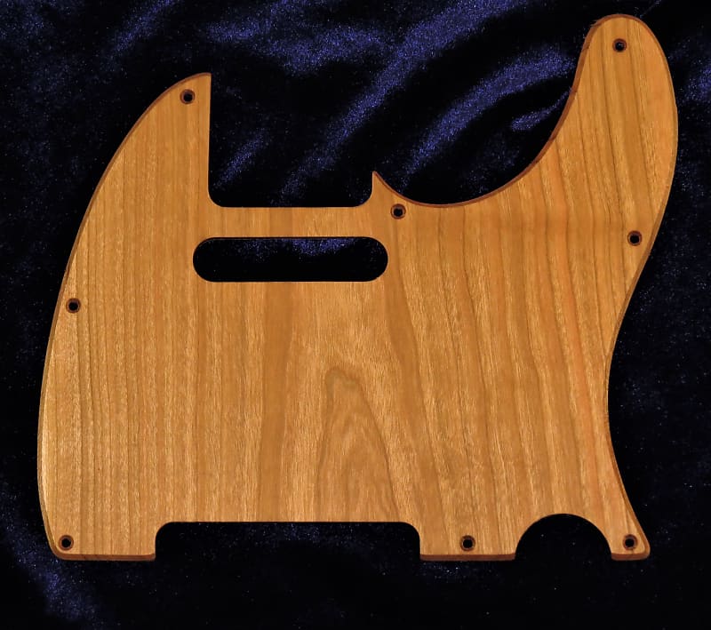 Aged Cherry Telecaster Style Solid Wood Pickguard Standard | Reverb