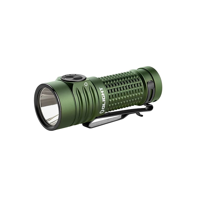 Olight Baton Turbo Green Compact EDC Flashlight 1,300 Lumens | Reverb