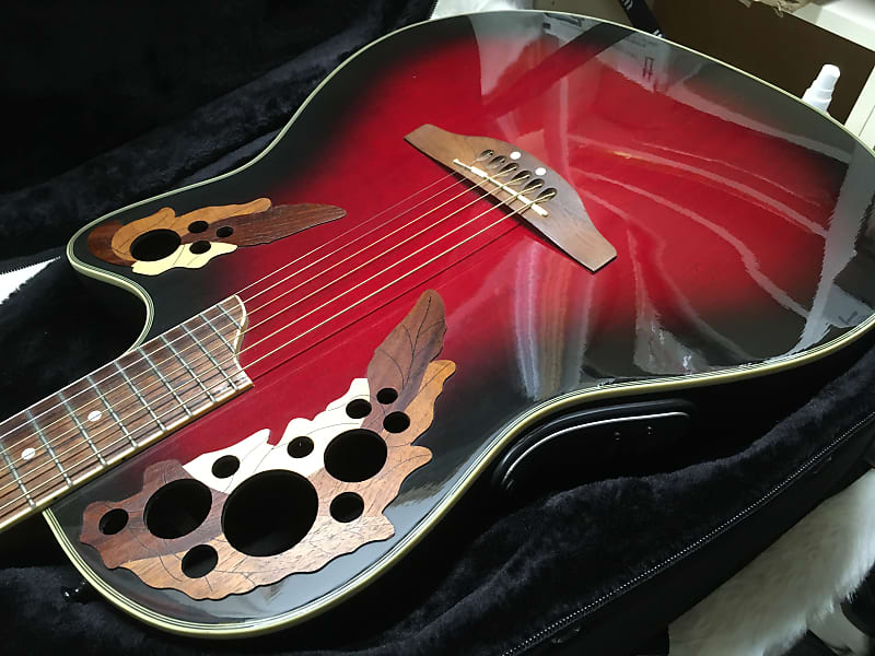 Ovation Applause AE-48 - ACOUSTIC ELECTRIC Ruby Red | Reverb