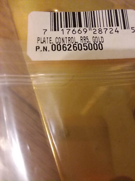 Jackson Randy Rhoads Control Plate - NOS, Gold | Reverb