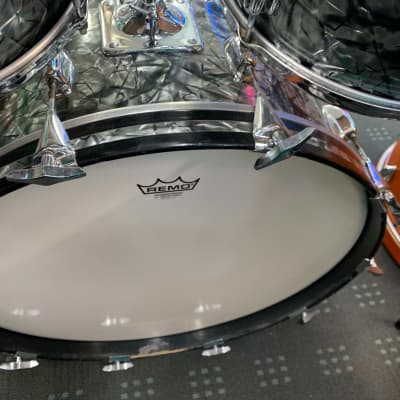 Slingerland 70s Niles Era 4 pc Drum Set in Black Diamond | Reverb