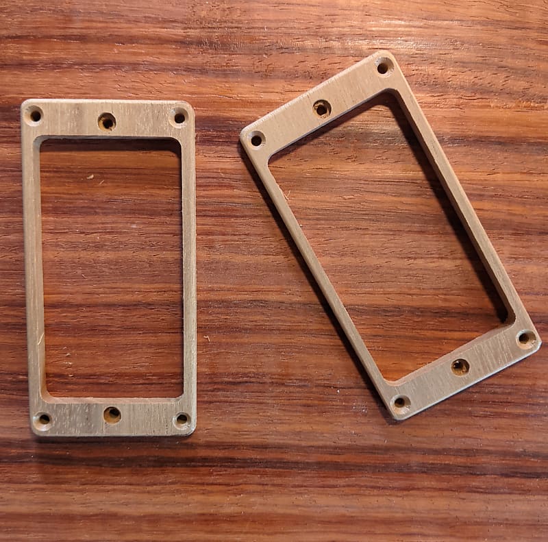 Guilford Mahogany Tapered Humbucker Pickup Ring Set w/ | Reverb