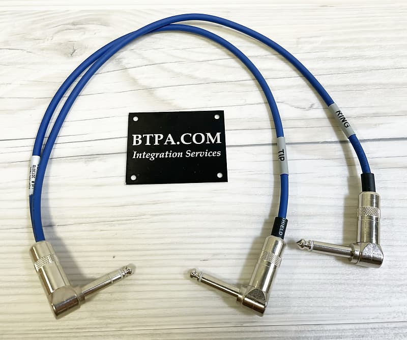 Best-Tronics Pro Audio ADP14R-18 Insert Cable, Blue | Reverb
