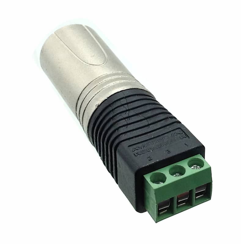 3 Pin Male XLR to Screw Terminal Adapter | Reverb