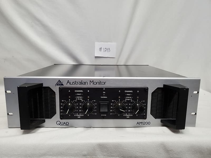 Australian Monitor AM1200 Quad High Performance Amplifier | Reverb