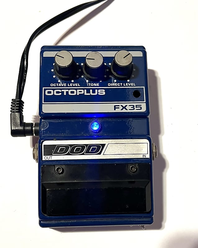 DOD FX35 octoplus with upgrades! Boss power jack and blue LED | Reverb