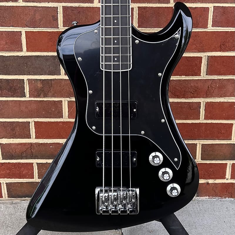 Dunable DE R2 Bass, Gloss Black, Soapbar Humbucker Pickups, | Reverb