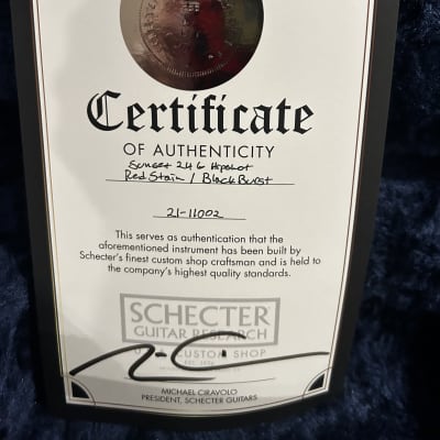 Schecter Sunset 24 Hardtail USA Custom Shop 2021 - Red | Reverb