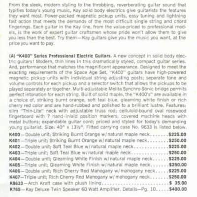 Kay K-404 1966-68 Electric Guitar | Reverb