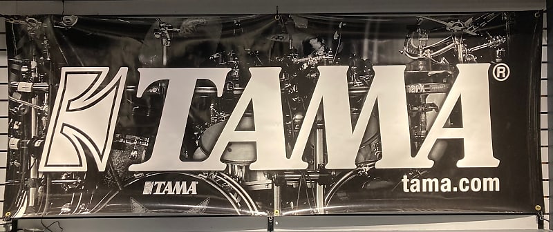 Huge Tama Drums Dealer Banner Sign Display | Reverb