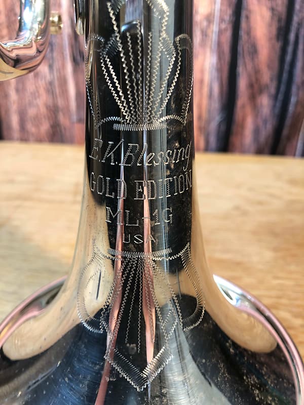 Blessing Trumpet "Gold Edition" ML-1G Silver/Gold includes | Reverb