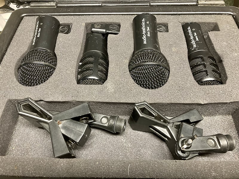 Audio-Technica Kitpak drum set mics w/ 2 bonus clips | Reverb