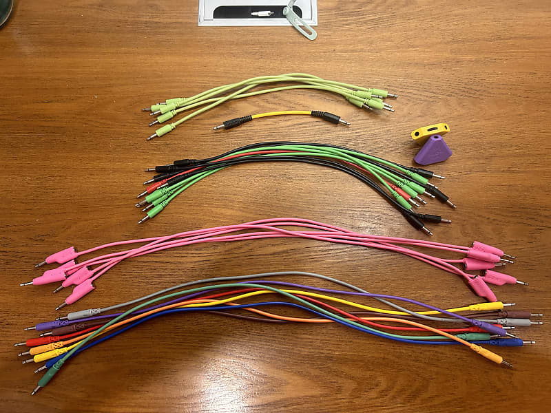 Modular synth patch cables: 18", 12", 10", stackables, | Reverb