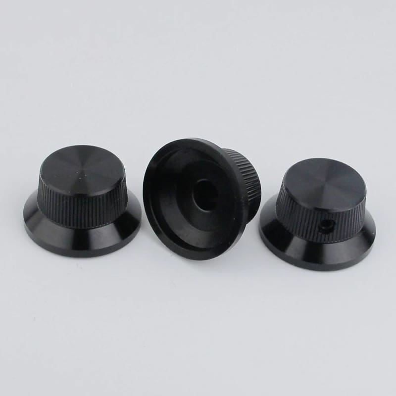 Black 3pcs Guitar Volume Tone Control Knobs Set | Reverb
