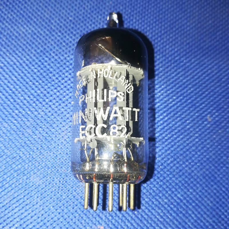 Philips Miniwatt ECC82 12AU7 1956 K61 Δ60, Inclined D-Foil | Reverb