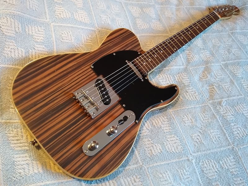Fazley Telecaster Guitar (Brown Zebra) - ideal beginners - | Reverb