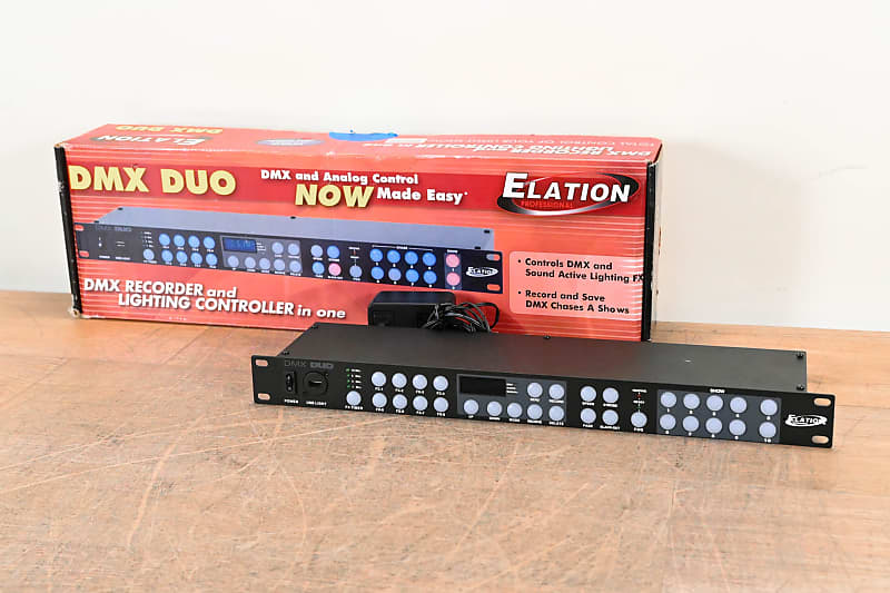 Elation DMX DUO DMX Recorder / Controller CG003TL | Reverb
