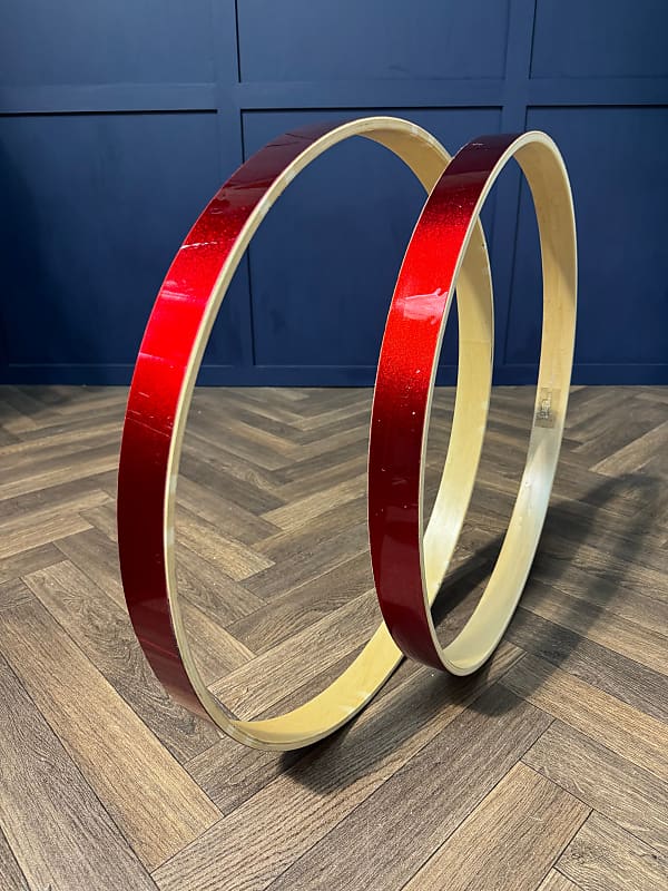 Gretsch Bass Drum 22” Wooden Hoops Rims Hardware #LD62 | Reverb