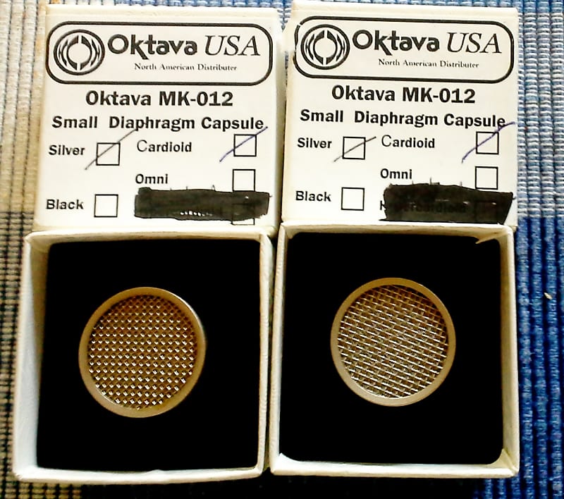 Oktava MK 012 Cardioid Capsule Pair 2010 silver | Reverb
