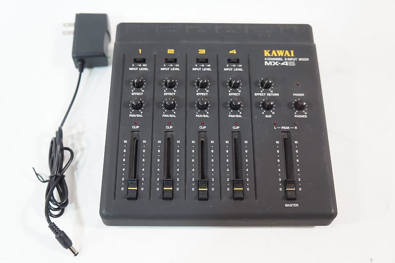 KAWAI MX-4S 4Channel 8Input Mixer w/ 100-240V PSU | Reverb