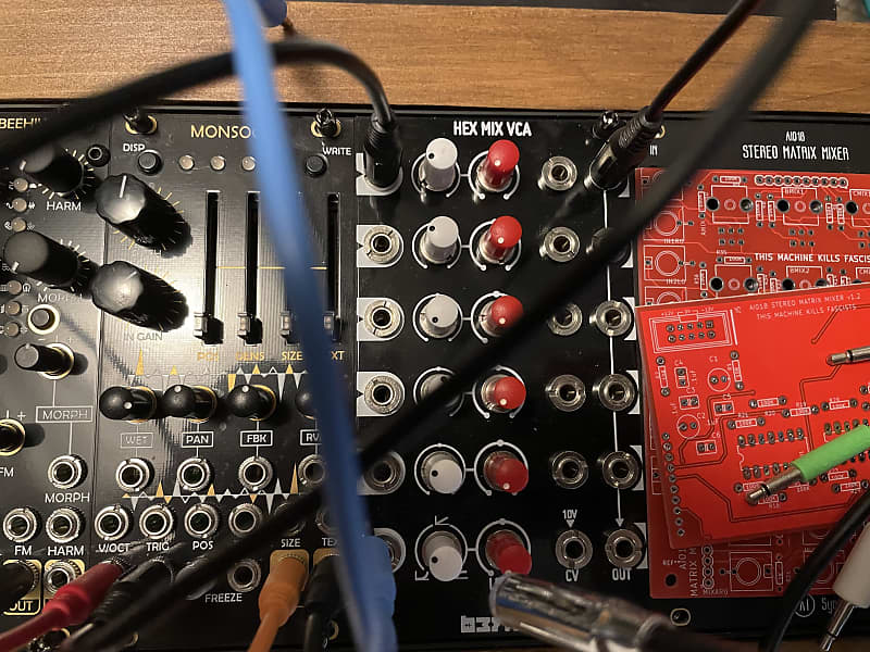 Befaco Hex Mix VCA 2020s - Black and red | Reverb