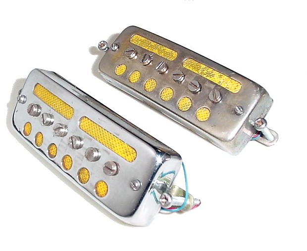 2 VINTAGE 60’s TEISCO GOLD FOIL COODER GUITAR PICKUPS | Reverb