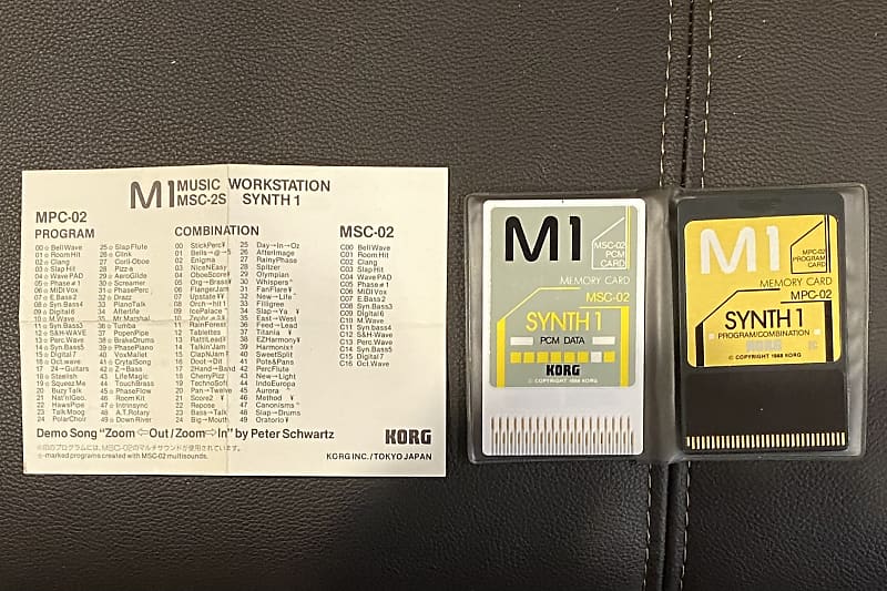 Korg MSC-02 PCM Data , MPC-02 Rom Data Sound M1 Memory Card | Reverb