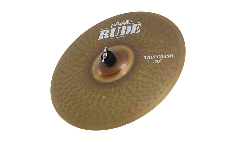 Paiste 16-Inch Rude Thin Crash Cymbal | Reverb