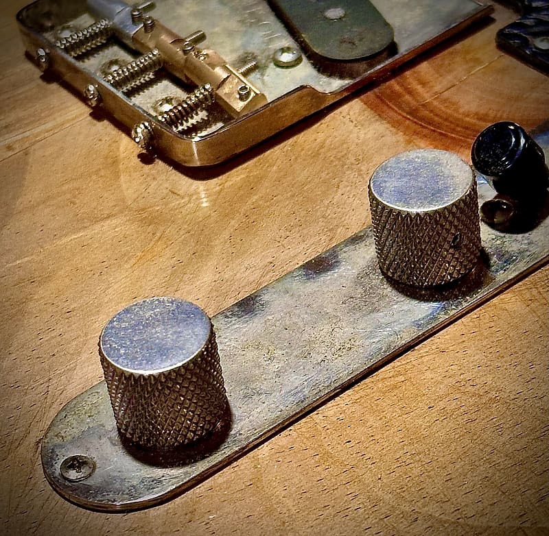 Relic Aged Knurled Aluminum Telecaster Knobs | Reverb