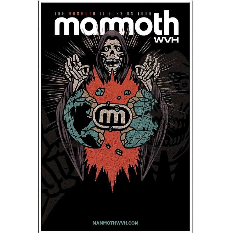 MAMMOTH WVH Mammoth II Tour 2023 Ltd Ed New RARE Poster! | Reverb