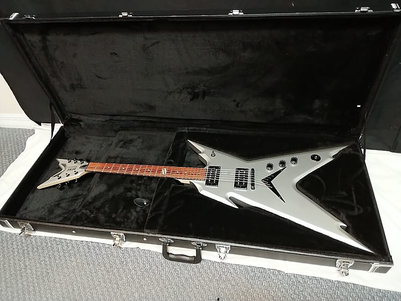 DEAN Razorback DB electric GUITAR Gunmetal Grey new w/ HARD | Reverb