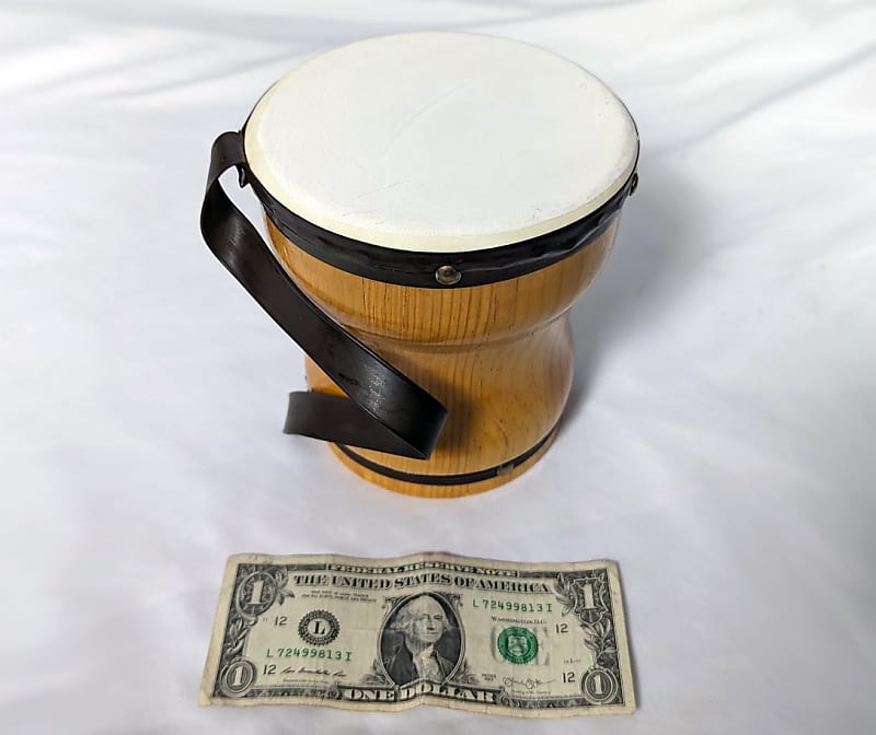 5.5" Single Hand Bongo Natural Skin & Wood - FREE SHIPPING | Reverb