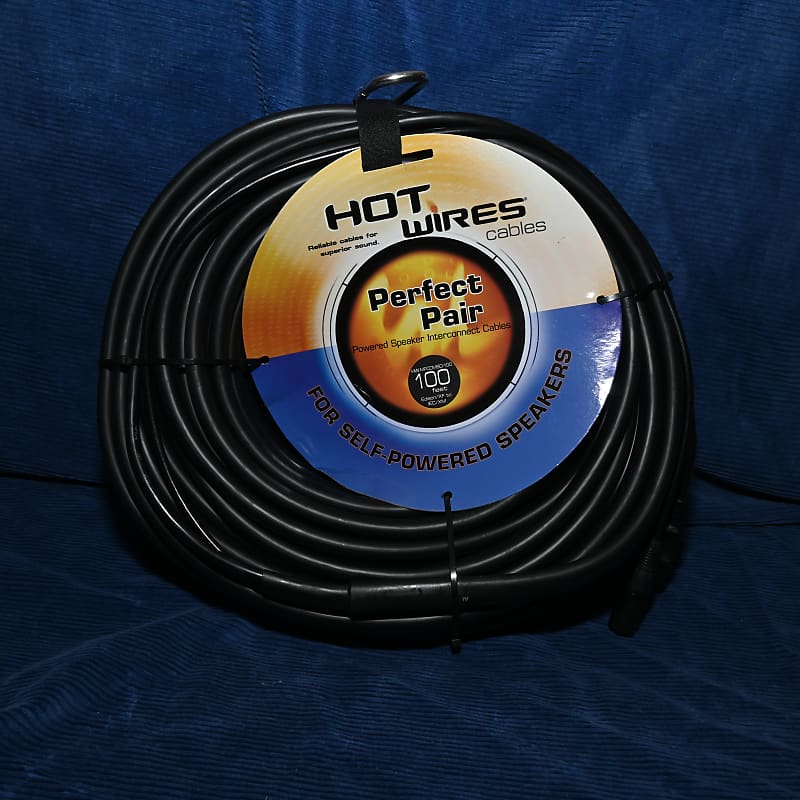 Hot Wires Perfect Pair Powered Speaker Cable Assembly (100' | Reverb