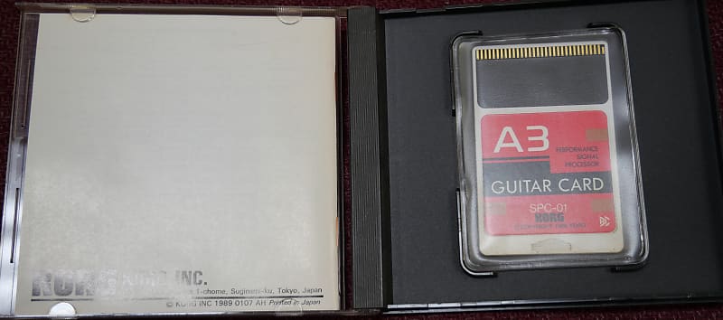Korg A2 / A3 SPC-01 Guitar Card - Rare | Reverb