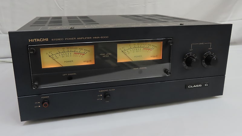 Vintage Hitachi HMA-8300 Stereo Power Amplifier - 200 Watt | Reverb