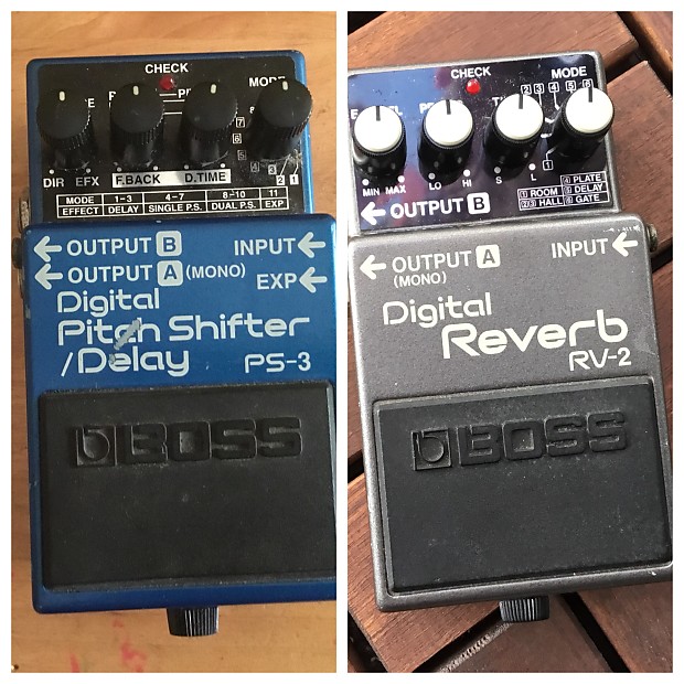 Boss Ps-3 Pitch Shifter & Rv-2 Reverb Set *free shipping* | Reverb