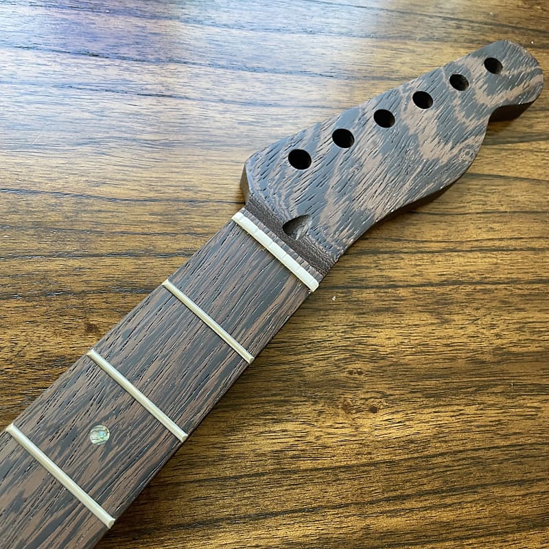 Wenge Tele Neck fits fender Telecaster body 22 frets | Reverb