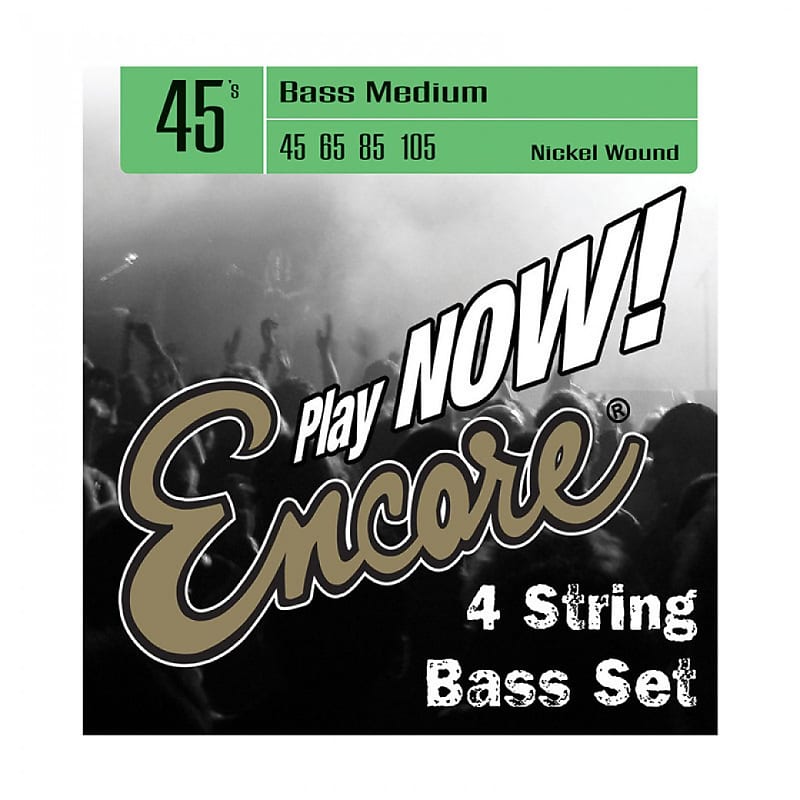 ENCORE NICKEL WOUND BASS STRING SET - MEDIUM | Reverb