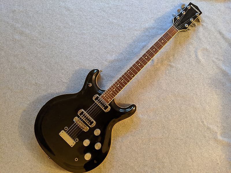 1970s Acoustic Black Widow Electric Guitar | Reverb