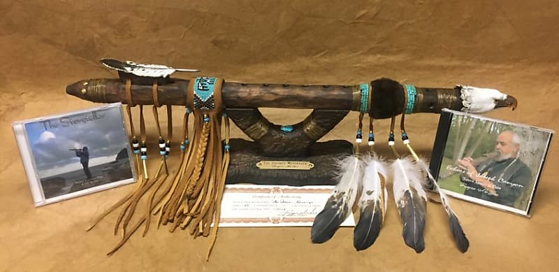 Native American flute "The Shaman Messenger" Created by Roger | Reverb
