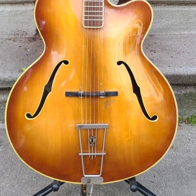 Vintage Hofner Model 457 1950s Archtop Venetian Cutaway | Reverb