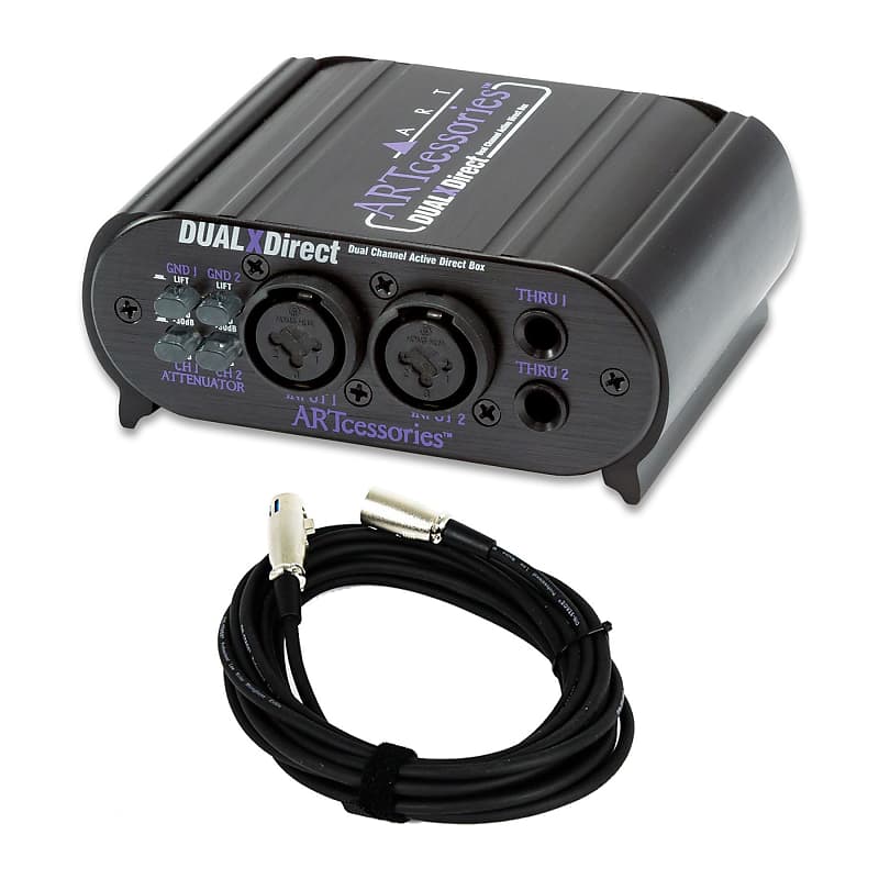 ART DualXDirect 2-Channel Active Direct Box Bundle with XLR | Reverb