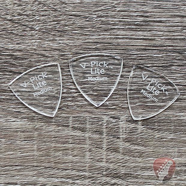 V-Picks Lite Medium Pointed Custom Guitar Pick 1.5mm 3-Pack | Reverb