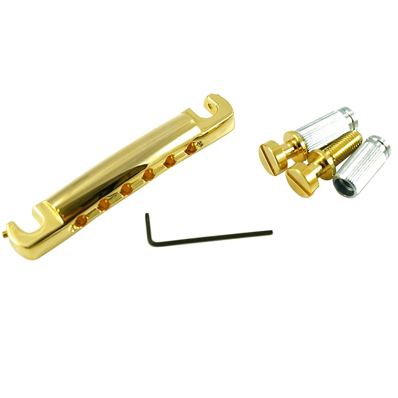 TonePros System II Standard Aluminum Stop Tailpiece, GOLD - | Reverb