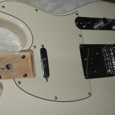 White Tele Body...upgraded Hot Staggered Pole Bridge | Reverb